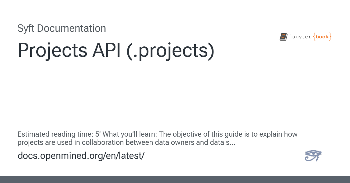 Projects API (.projects) — Syft Documentation Release 2024.10 documentation